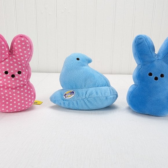 Peeps | Toys | Peeps Plush Lot Of 3 Stuffed Animals Bird Blue Bunny ...